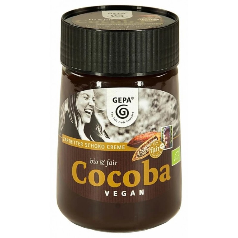 Cocoba crema de ciocolata neagra bio si fairtrade, 400g - GEPA The Fair ...