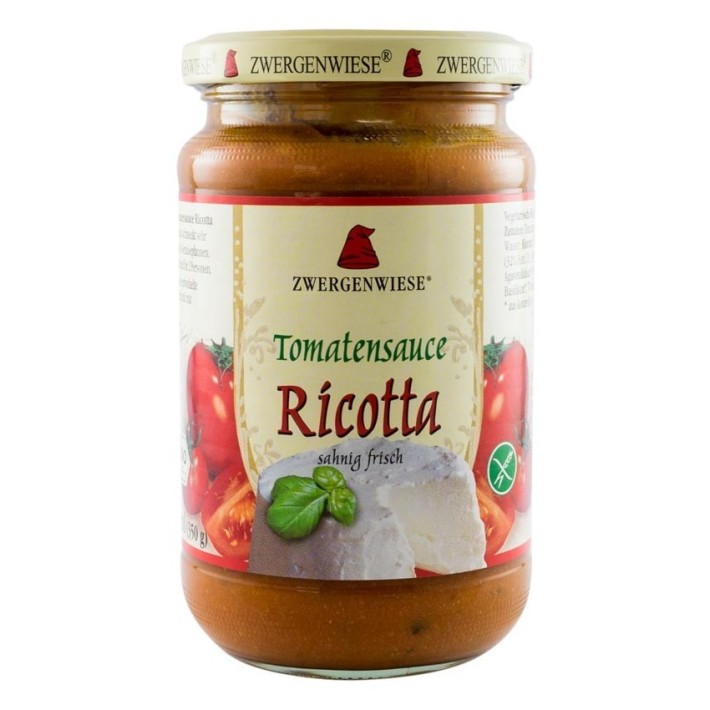Sos bio de rosii cu ricotta 340g zwergenwiese - Zwergenwiese - Biomag.ro